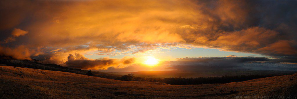 3 shot pano: Being inside the sunset on Maui, Hawaii | Richard Peters ...